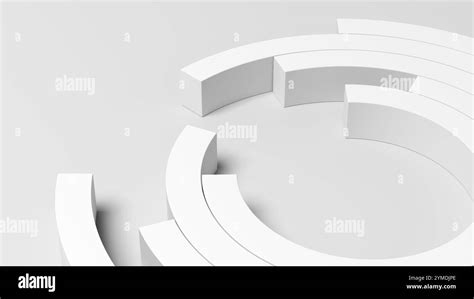 white abstract circles background big data future technology concept geometric 3d