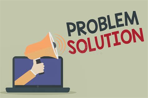 Text Sign Showing Problem Solution Conceptual Photo Solving Consists