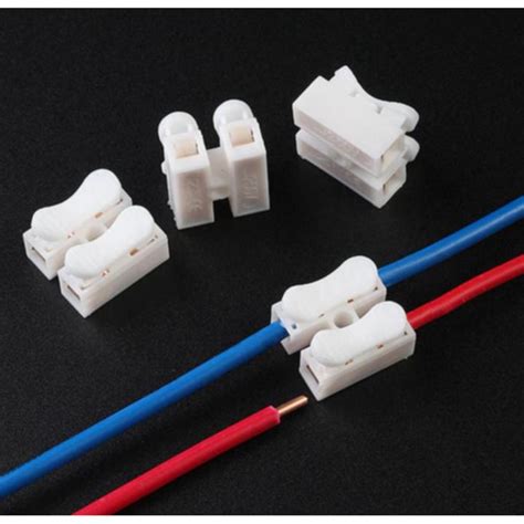 Self Locking Push Type Terminal 50 Pcs Wire Connector Ceiling Light Terminal Barrier Strip Block
