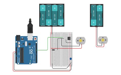 Circuit Design Single Direction Dc Motor Tinkercad