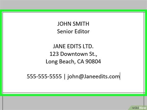 วิธีการ ทำนามบัตรด้วยโปรแกรม Microsoft Word พร้อมรูปภาพ