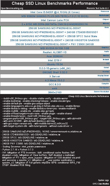 Benchmarking Five USD Solid State Drives Under Ubuntu Linux Phoronix