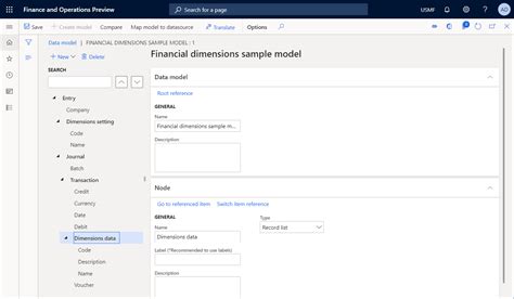 Er 재무 차원을 데이터 소스로 사용1부 데이터 모델 설계 Finance And Operations Dynamics 365 Microsoft Learn