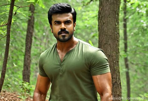 Ram Charan In The Forest Stable Diffusion Online