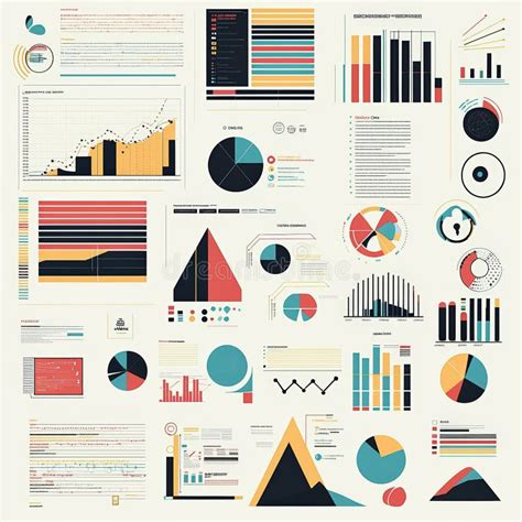 Colorful Data Visualization And Analysis Charts Stock Illustration Illustration Of Axis