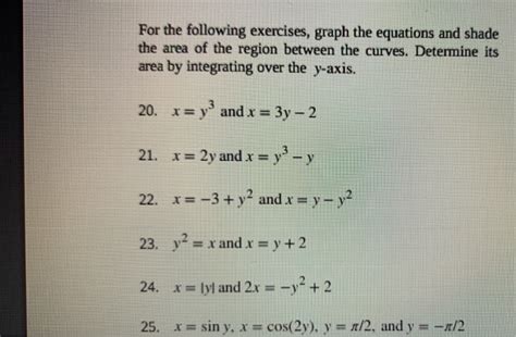 solved for the following exercises graph the equations and