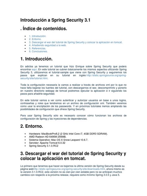 tutorial spring security pdf páginas del servidor java protocolo de transferencia de