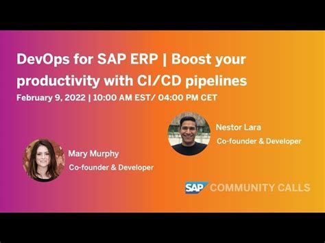 Free Video Devops For Sap Erp Boosting Productivity And Code Quality With Cicd Pipelines