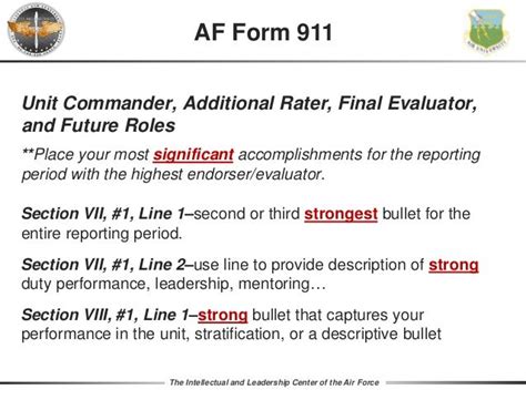 Leadership Epr Bullets Air Force Epr Bullets By Afsc And Additional