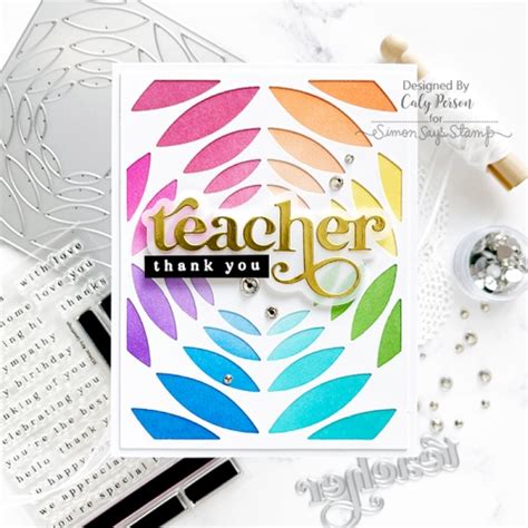 Simon Says Stamp Nested Leaves Plate Caly Person