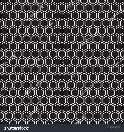 Seamless Hexagonal Honeycomb Pattern Texture Background Stock Vector Royalty Free 585983783