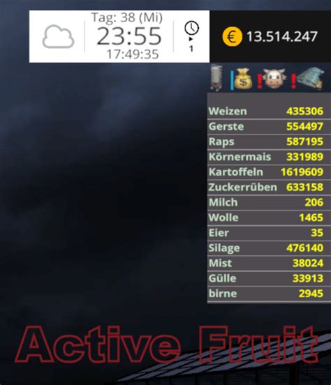 MultiOverlay Hud Script V Farming Simulator Mod