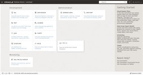 Creating Mle Javascript Modules In Database Actions Developers