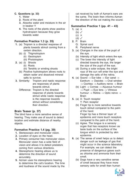Form 3 Science Exercise Form 3 Science Chapter 2 Kurir Makan