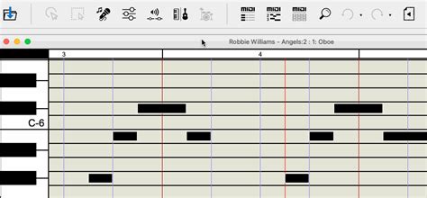 Major Features Of The Piano Roll View Smartscore 64 Professional Ne Online Help