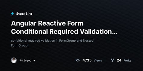 angular reactive form conditional required validation rxweb val