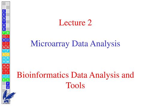 Ppt Lecture 2 Microarray Data Analysis Bioinformatics Data Analysis