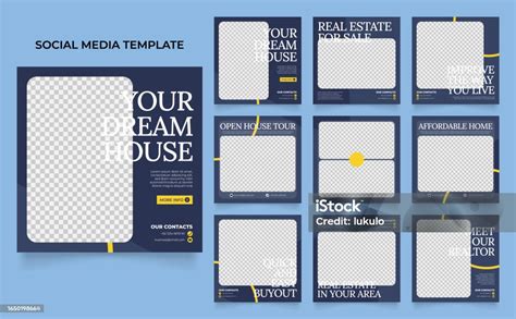 소셜 미디어 템플릿 배너 하우스 건축 서비스 홍보 완전히 편집 가능한 사각형 포스트 프레임 퍼즐 유기농 판매 포스터 가구에 대한 스톡 벡터 아트 및 기타 이미지 Istock