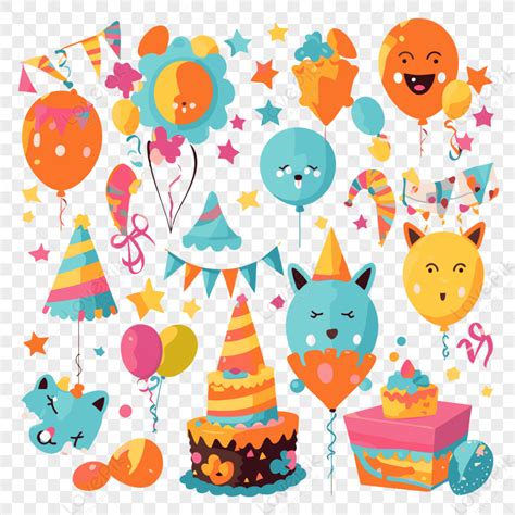 파티 장식 벡터만화상표클립 아트 Png 일러스트 무료 다운로드 Lovepik