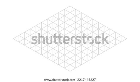 Isometric Grid Line Background Outline Isometric Stock Vector Royalty