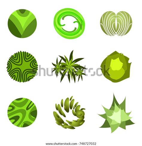 Trees Top View Architecture Landscape Design Stock Vector Royalty Free 748727032 Shutterstock