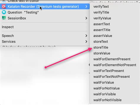 How To Add A Command To The Right Click Context Menu Katalon Recorder