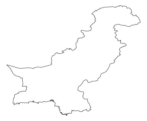 파키스탄공식 백지도 파키스탄지도