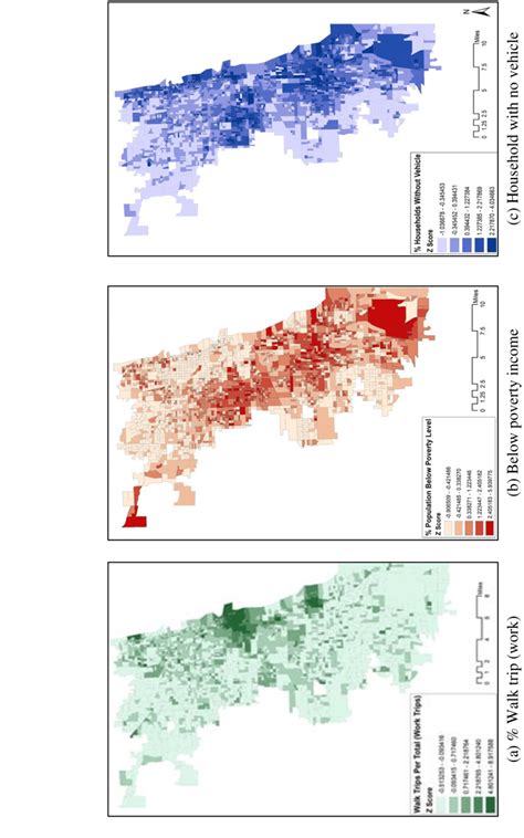 Spatial Distribution Of Selected Variables Download Scientific Diagram