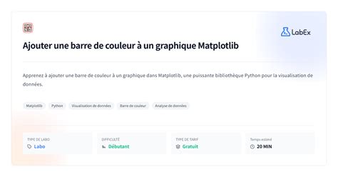 Tutoriel Sur La Barre De Couleur Matplotlib Visualisation De Données
