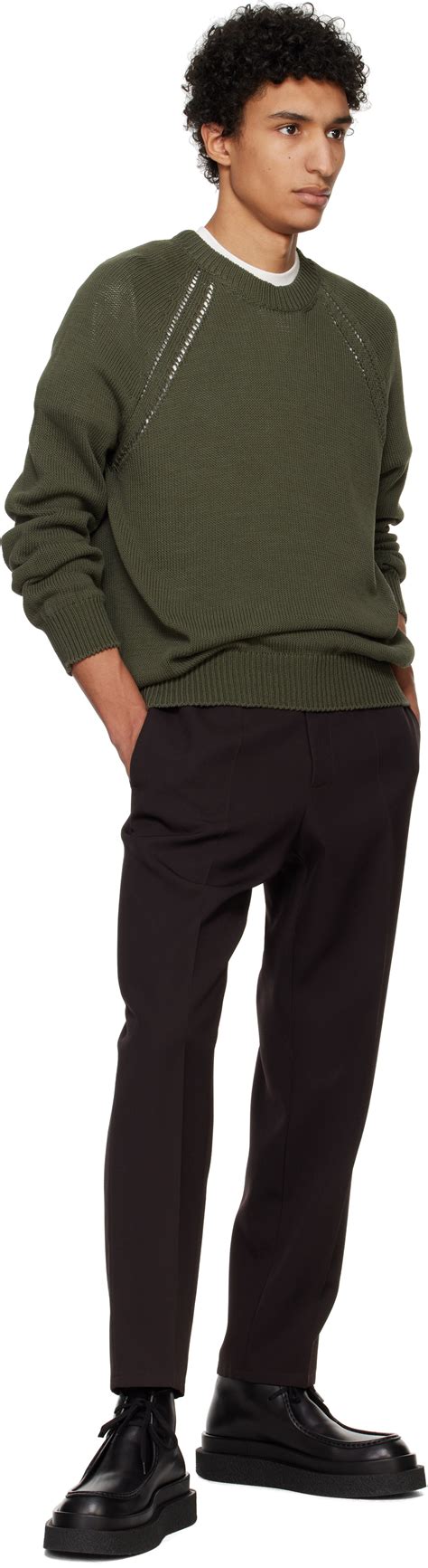 Jil Sander Brown Tapered Trousers Jil Sander