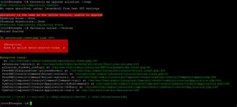 Exception Died In Splice Macro Dialout Trunk S Configuration