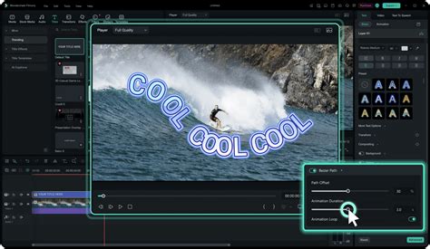 Text Path In Filmora Create Text That Follows A Path Easily