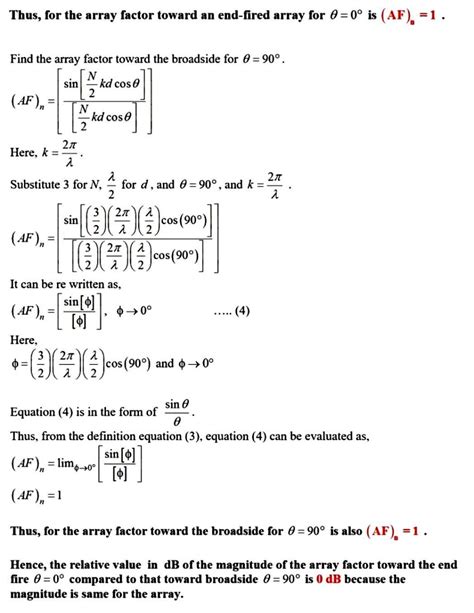 Solved Balanis 6 A Uniform Array Of Three 3 Elements Is Designed So That Its Maximum Is