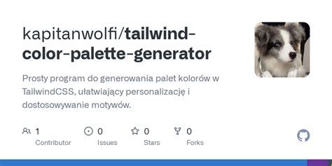 Github Wolfitenkociaktailwind Color Palette Generator Prosty Program Do Generowania Palet