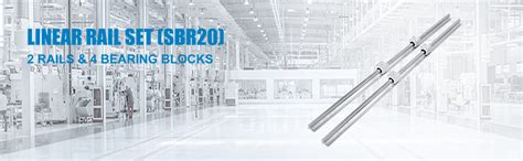 VEVOR Linear Rail SBR Mm Mm Linear Rail Shaft Rod W SBR UU Blocks VEVOR US