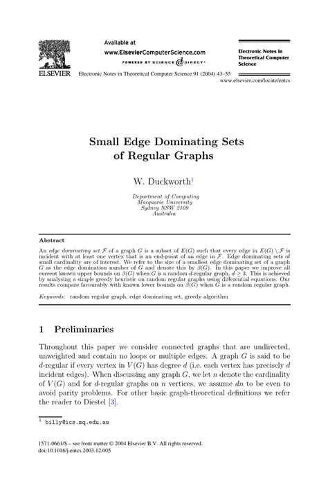 Pdf Small Edge Dominating Sets Of Regular Graphs