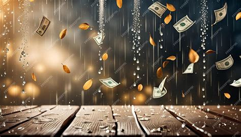 Dollar Falling Rain Money Wallpaper Flying Cash Shower Background