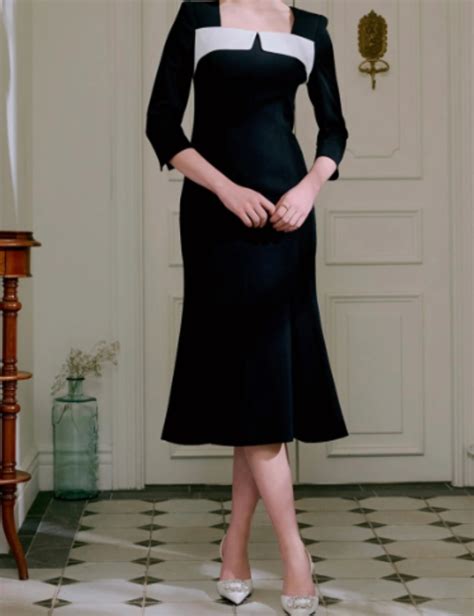 하객룩 에스블랑 원피 당근 중고거래