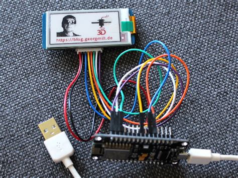 Esp8266 E Paper Display Mal Ganz Einfach Künstliche Intelligenz 3d
