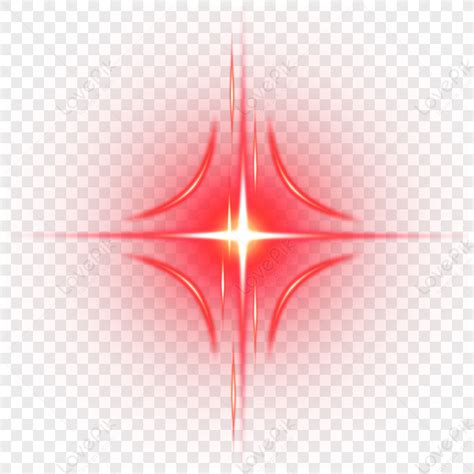 대칭 빨간 햇빛 조명 일러스트 효과후광빨간불 Png 일러스트 무료 다운로드 Lovepik