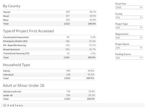 Homeless Services Utilization Dashboards Bridging The Gap Hawaii