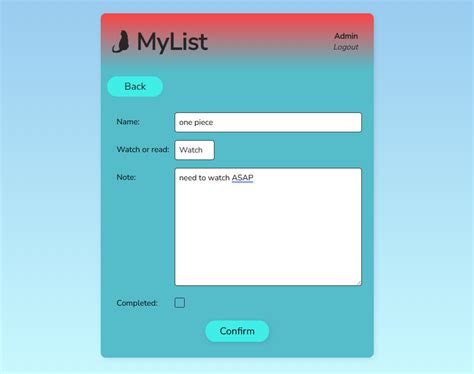github ralvinc mylist watch readlist tracker first django project crud operations and user