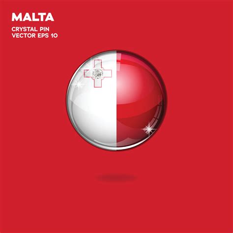 Malta Flag 3d Buttons 10940945 Vector Art At Vecteezy