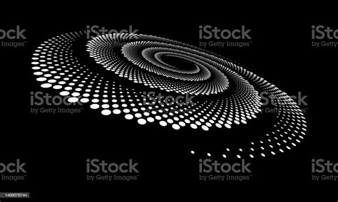 추상적인 하프톤 점선 원에 대한 원근감 보기 나선형 우주 개념 스핀에 대한 스톡 벡터 아트 및 기타 이미지 스핀 모션 바퀴 Istock