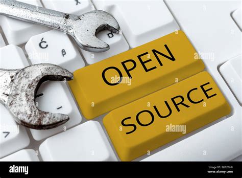 Text Caption Presenting Open Source Word Written On Contains The