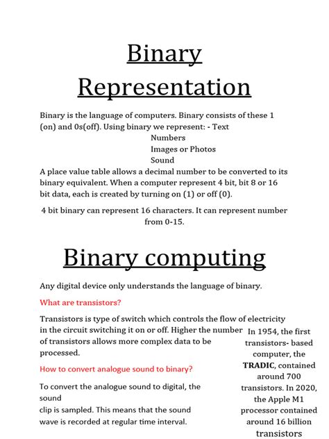 Binary Representation Download Free Pdf Ip Address Character Encoding