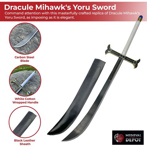 Dracule Mihawk Yoru Sword Replica — Medieval Depot