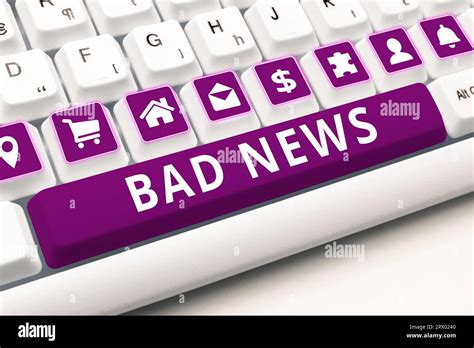 writing displaying text bad news conceptual photo unwelcome thing or