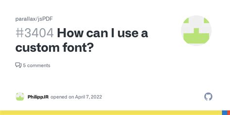 How Can I Use A Custom Font · Issue 3404 · Parallaxjspdf · Github