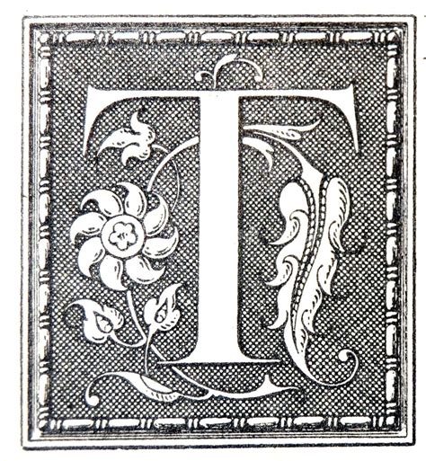 A Drop Cap T From A 1927 Magazine The Mentor Drop Cap Hand Lettering Art Fancy Fonts Alphabet